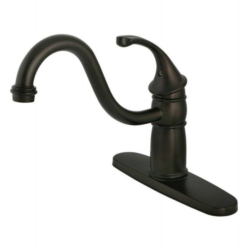 Kingston Brass Georgian Centerset Single Handle Kitchen Faucet Wayfair
